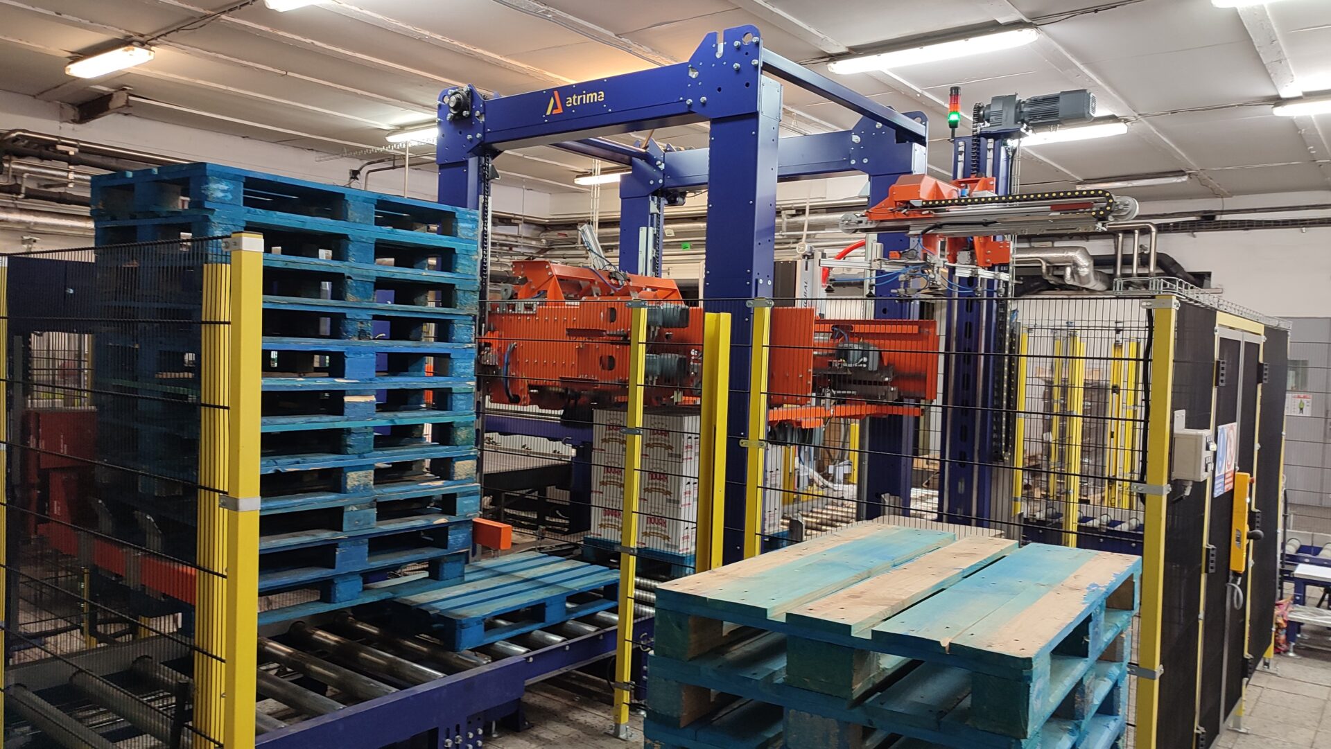 Palletization of cartons and crates - Atrima spol. s r.o.